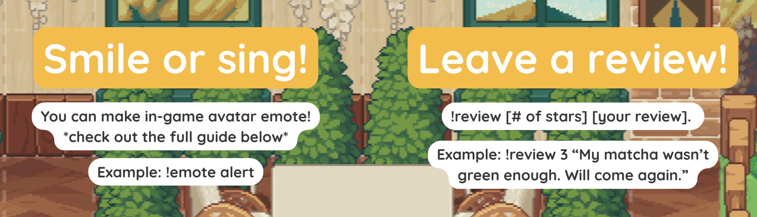 Not Monday Cafe Integration Commands